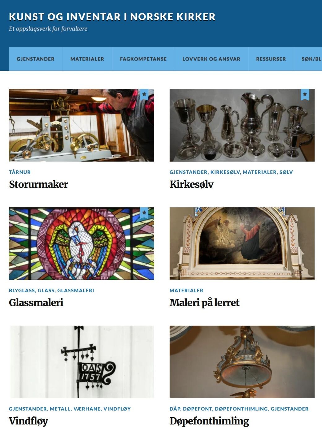 Kunst og inventar i norske kirker: Et oppslagsverk for forvaltere — Norsk institutt for ...